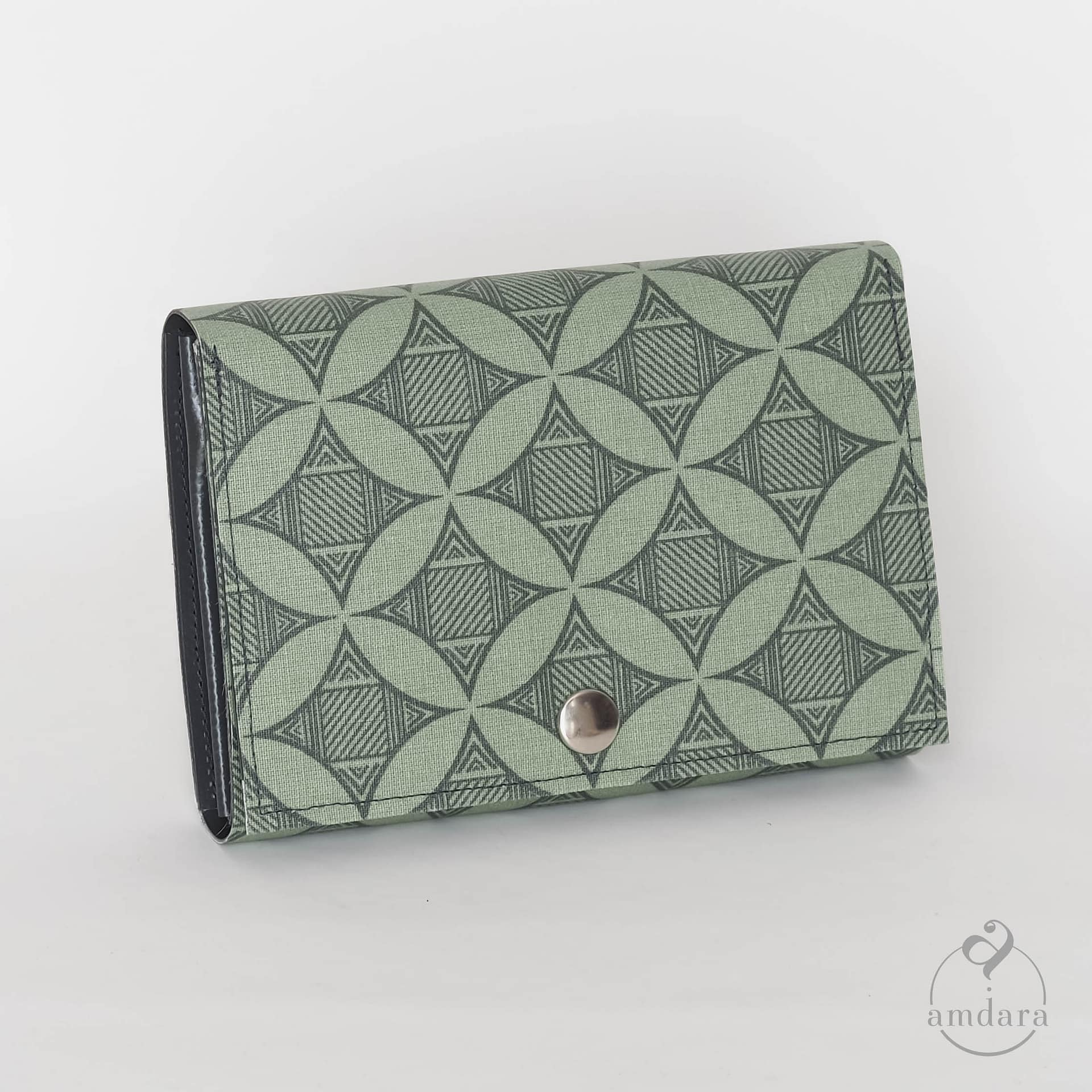 Portmonee Tamana - Mandalas graugrün - amdara